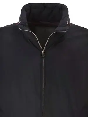 Brunello Cucinelli Navy Padded High Neck Jacket