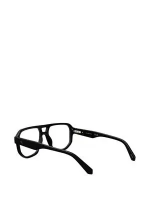Calvin Klein Pilot-frame Geometric Eyeglasses