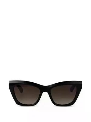 Longchamp Geometric Frame Sunglasses - Black