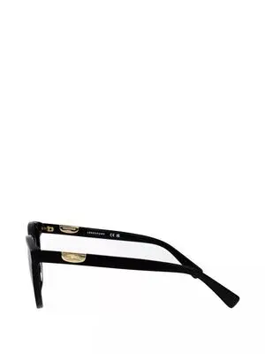 Longchamp Round-frame Sunglasses With Logo Plaque