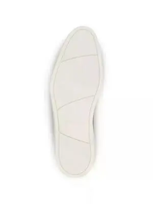 Santoni Woven Leather Loafers