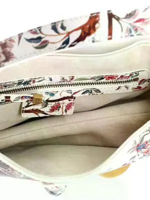 Dior Saddle Handbag With Strap In Printed Leather - Multicolour
