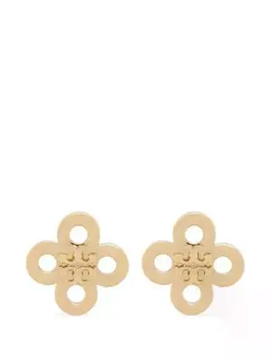 Tory Burch Forget Me Not Clover Stud Earrings - Gold