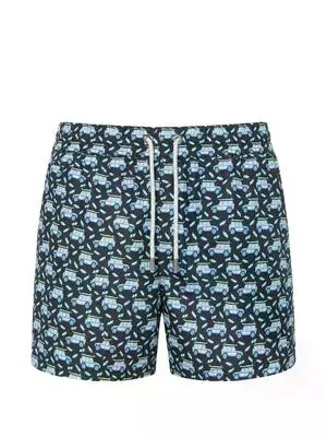 MC2 SAINT BARTH Printed Swim Shorts - Black