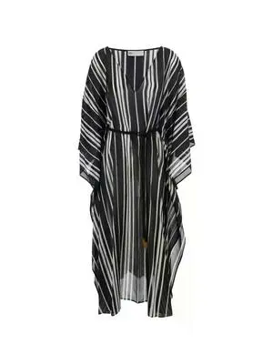 Tory Burch Belted Striped Caftan