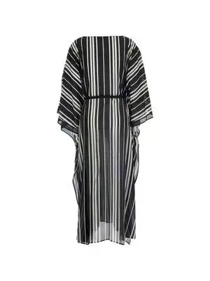Tory Burch Belted Striped Caftan