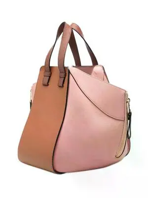 Loewe Small Tricolor Leather Hammock Satchel - Brown