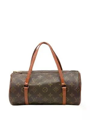 LOUIS VUITTON 1988 Monogram Papillon 26 Handbag - Brown
