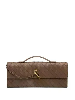 Bottega Veneta Lambskin Intrecciato Andiamo Clutch Bag
