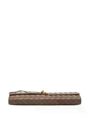 Bottega Veneta Lambskin Intrecciato Andiamo Clutch Bag
