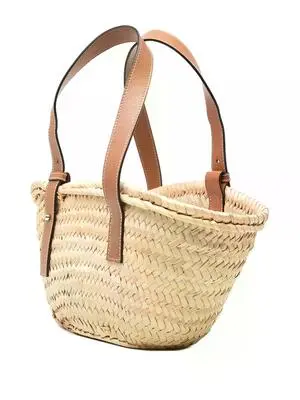 Loewe Raffia Anagram Basket Bag - Neutrals
