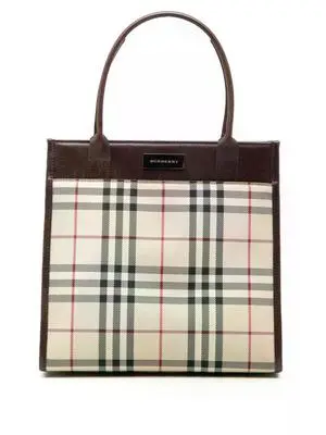 Burberry House Check Canvas Handbag