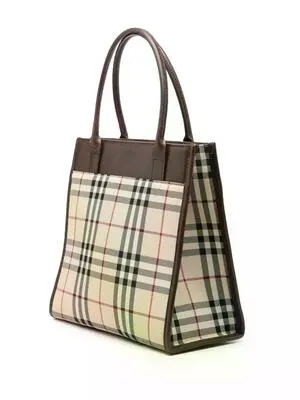 Burberry House Check Canvas Handbag