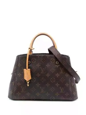 LOUIS VUITTON Monogram Montaigne Bb Satchel - Brown