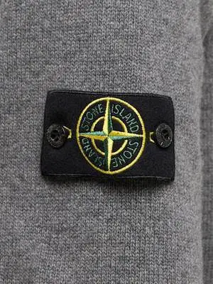 Stone Island Wool Blend Crewneck Sweater - Gray