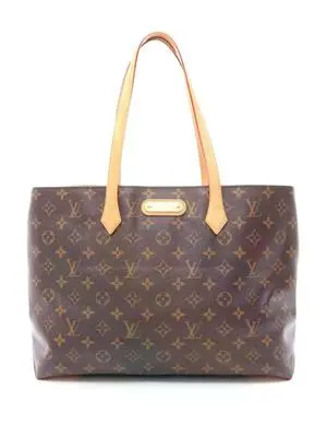 LOUIS VUITTON Monogram Wilshire Mm Tote Bag - Brown