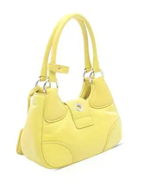Prada Nappa Soft Padded Re Edition 2002 Moon Satchel - Yellow