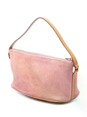 Gucci Suede Boat Shoulder Bag - Pink