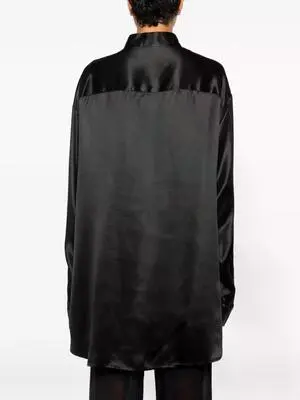 Marie Adam-Leenaerdt Satin Finish Oversized Shirt