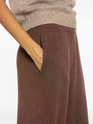 Brunello Cucinelli Ribbed Knit Straight-leg Trousers