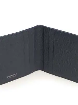 FERRAGAMO Gancini Credit Card Holder - Blue