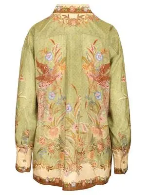 Zimmermann Indra Printed Silk Shirt - Multicolor