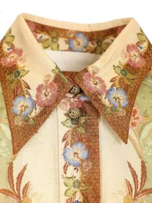 Zimmermann Indra Printed Silk Shirt - Multicolor