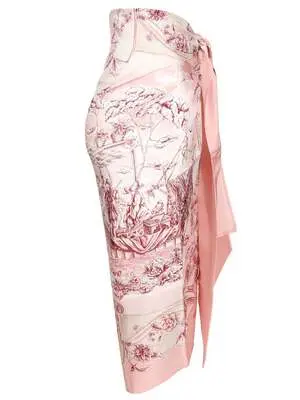 FERRAGAMO Pareo With Travel Print - Multicolor