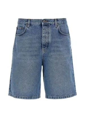 Off-White Half Arrow Denim Shorts - Blue