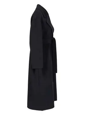 Max Mara Double-breasted Hand-sewn Wool Coat - Blue