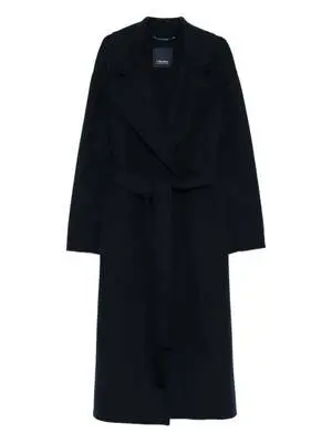 Max Mara Double-breasted Hand-sewn Wool Coat - Blue
