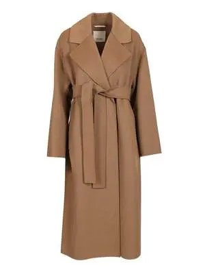 MAX MARA S MAX MARA Double-Breasted Hand-Sewn Wool Coat