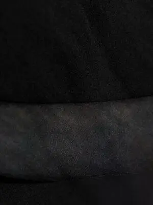 JIL SANDER Wool Top With Satin Trim