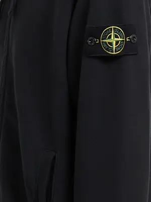 Stone Island Brushed Cotton Zip-up Hoodie