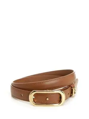 Fendi Ff Leather Belt - Brown