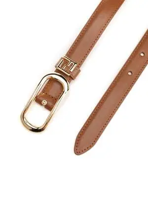 Fendi Ff Leather Belt - Brown