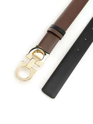 FERRAGAMO Reversible And Adjustable Gancini Belt - Multicolor