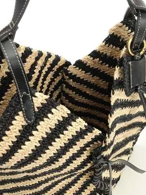 Isabel Marant Étoile Tampa Raffia Tote Bag - Black