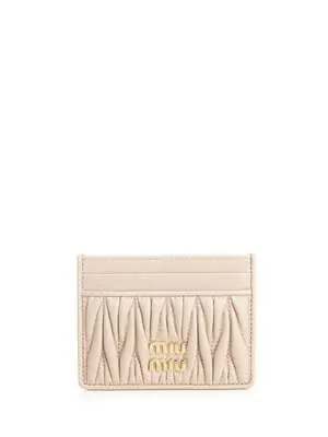 Miu Miu Quilted Card Holder - Multicolor