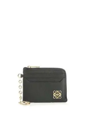 Loewe Anagram Square Card Holder - Black