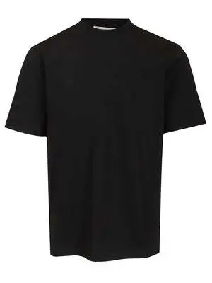AMI Paris De Coeur" Embroidered Cotton T-shirt - Black