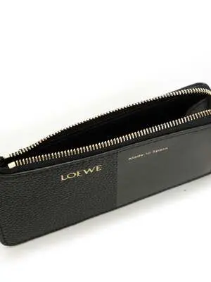 Loewe Card Holder With Coin Pocket - Black