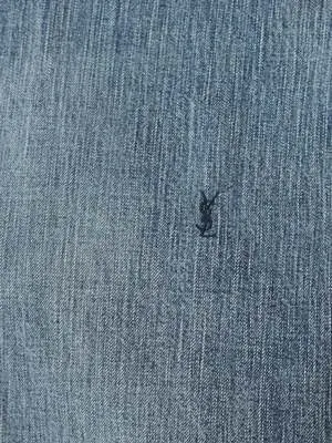Saint Laurent Cassandre Denim Shirt - Blue