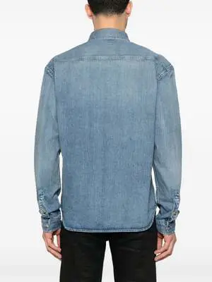 Saint Laurent Cassandre Denim Shirt - Blue