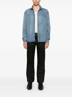 Saint Laurent Cassandre Denim Shirt - Blue
