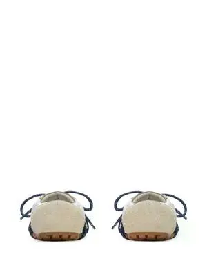 Balmain Racer 45 Trainers In Nylon And Suede - Neutrals