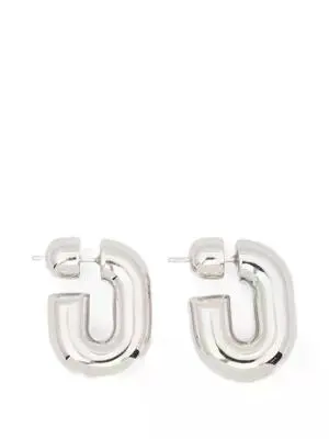 MARIA BLACK Forma Hoop Earrings - Silver