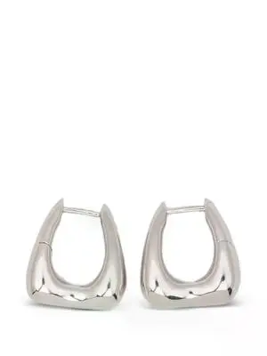 MARIA BLACK Bend Huggie Earrings - Silver