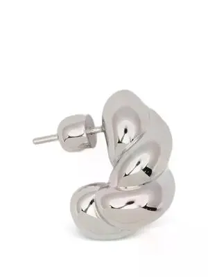MARIA BLACK Polished Sterling Rope Earrings