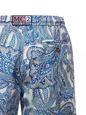MC2 SAINT BARTH Paisley Print Swim Shorts - White